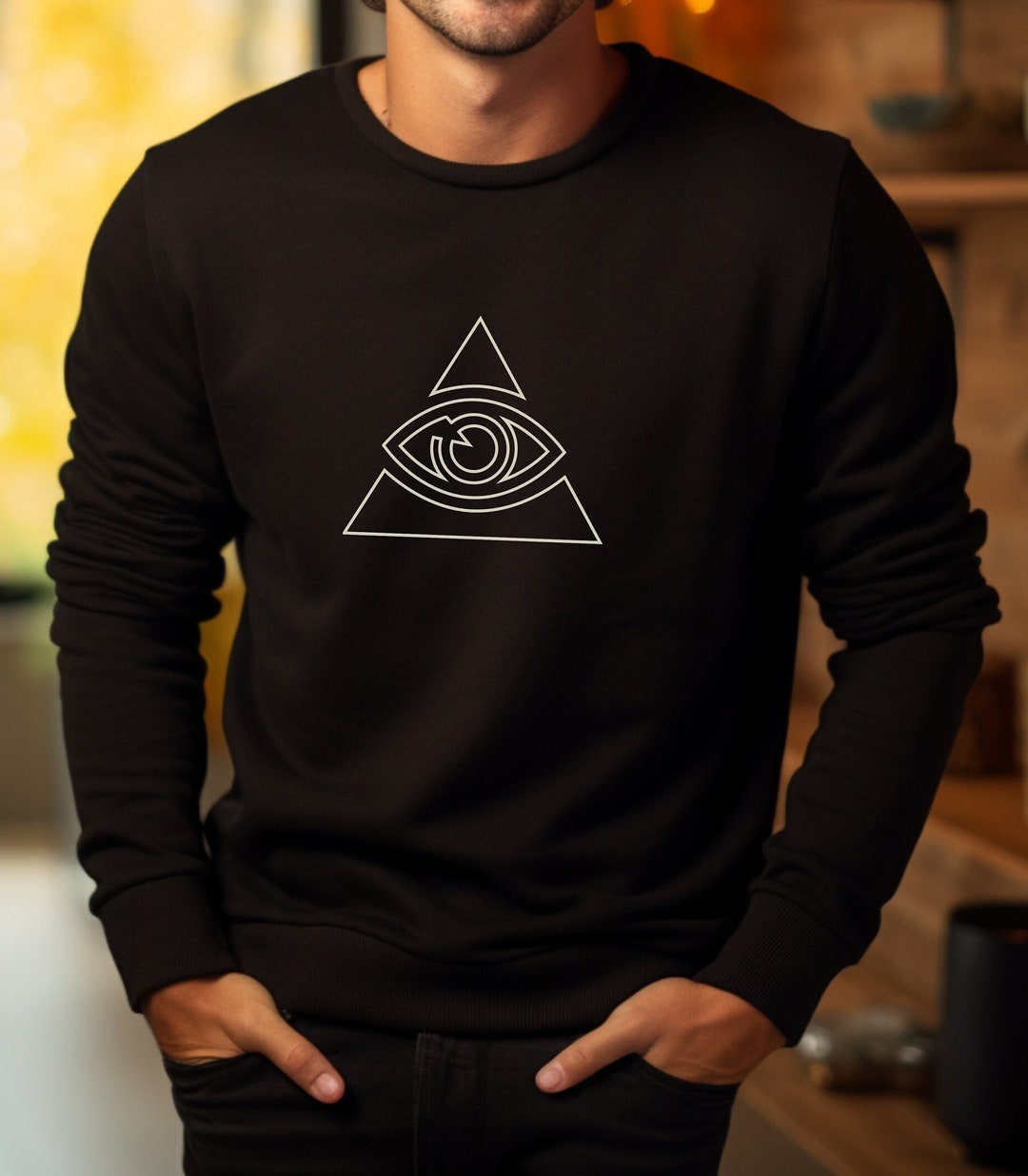 All Seeing Eye Sweatshirt, Eye of Providence, Occult Shirt, Illuminati ...