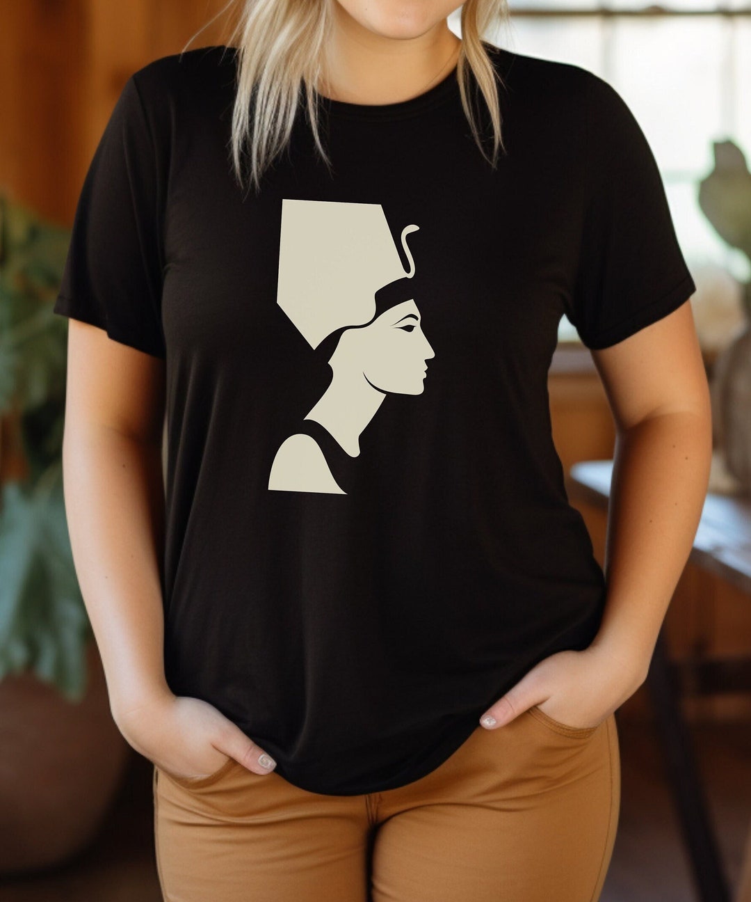 Nefertiti Tee Shirt, Egyptian Symbol, Egyptian Queen, Hieroglyph Shirt ...