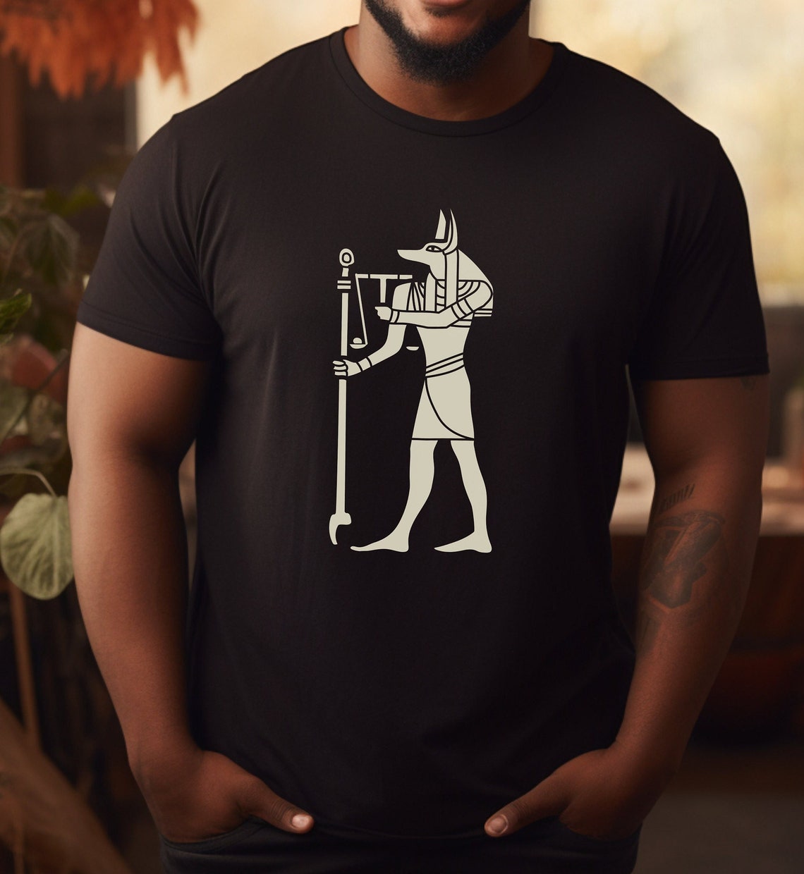 Anubis Tee Shirt, Egyptian Symbol, Symbolic Shirt, Hieroglyph Shirt ...
