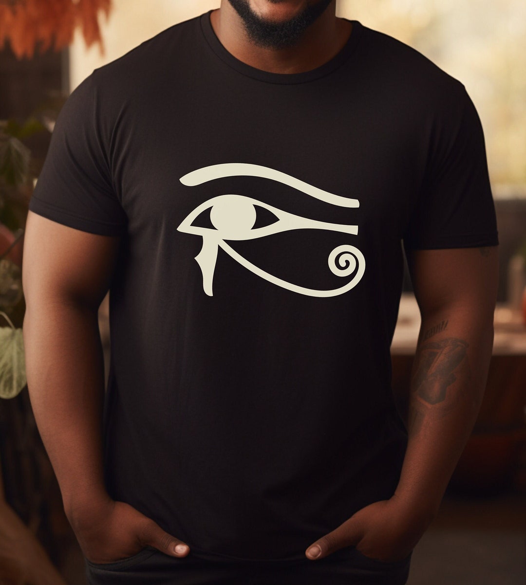 Eye of Horus Tee Shirt, Egyptian Symbol Shirt, Esoteric Symbol, Hieroglyph Shirt, Ancient Egypt ...