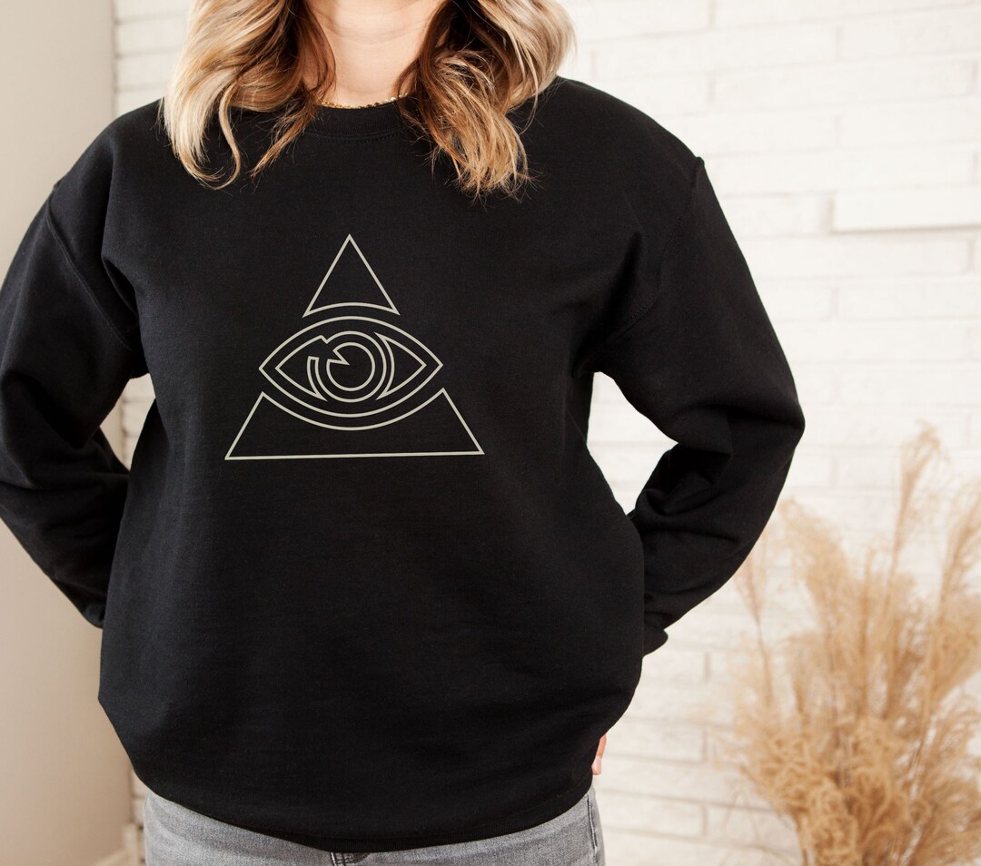 All Seeing Eye Sweatshirt, Eye of Providence, Occult Shirt, Illuminati ...