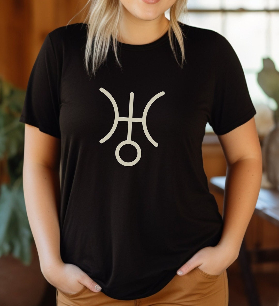 Uranus Symbol T Shirt, Planetary Symbol, Rebellious, Eccentric ...