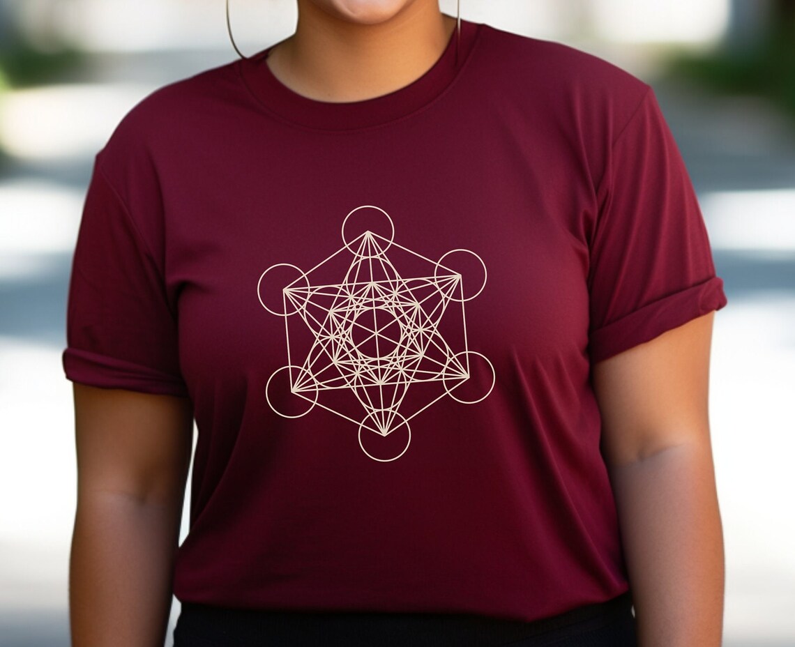 Metatron's Cube Shirt, Metatron, Blueprint of Creation, Cosmic Harmony ...