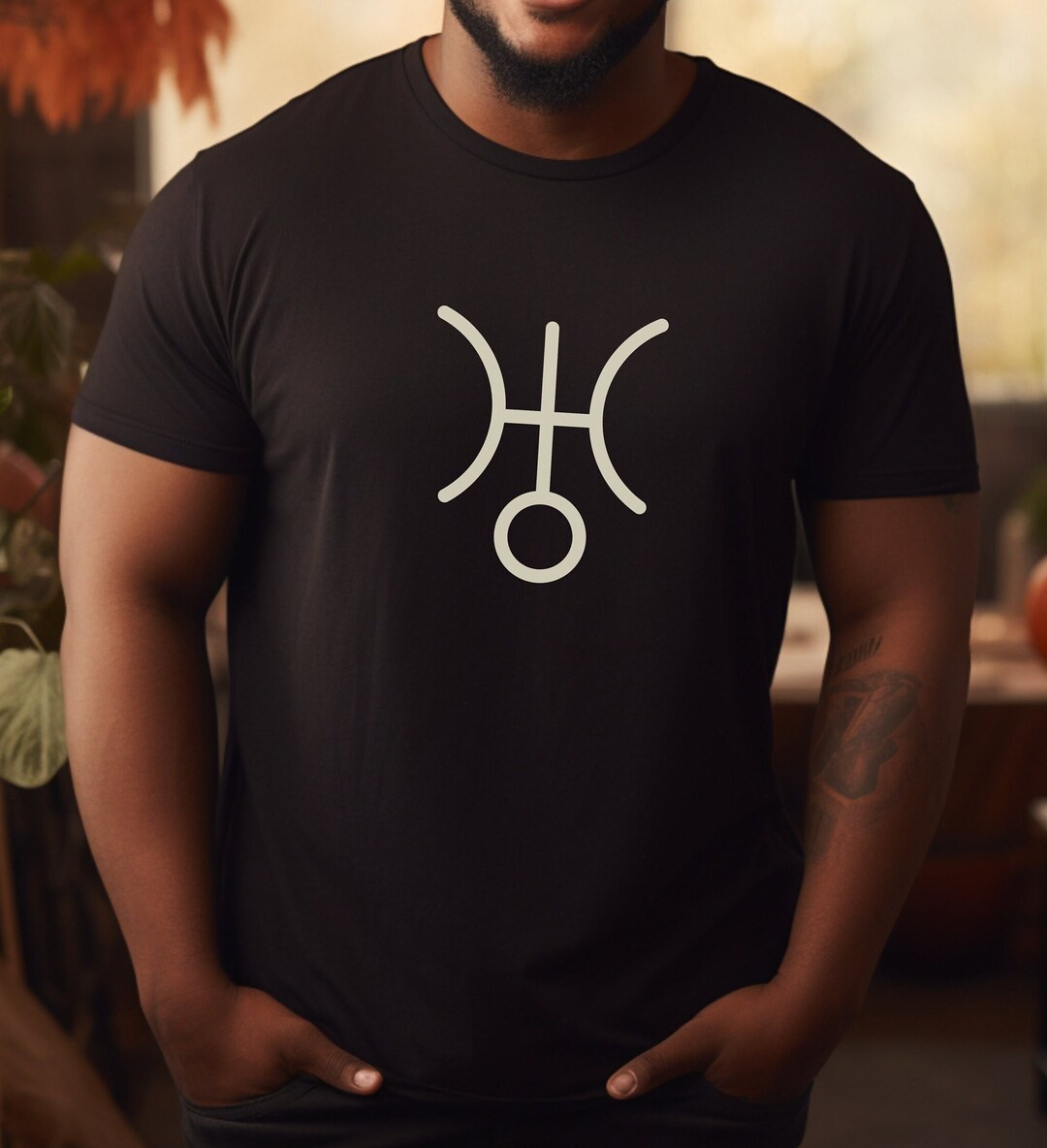 Uranus Symbol T Shirt, Planetary Symbol, Rebellious, Eccentric ...