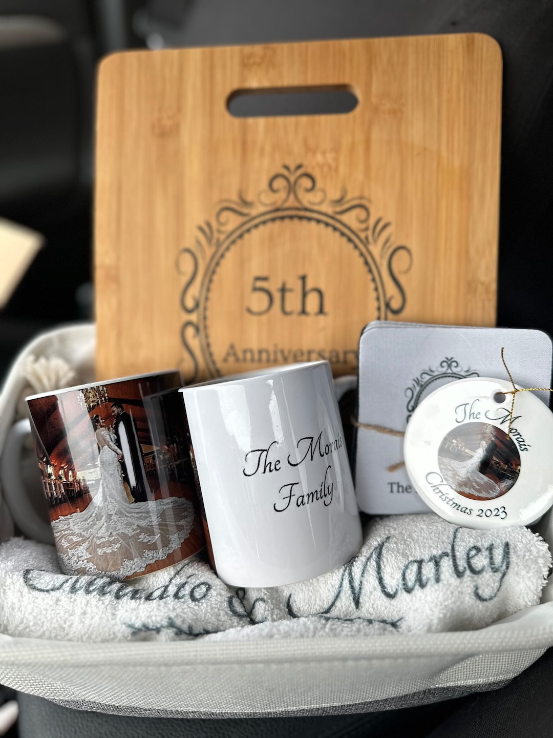 Personalized Anniversary/ Wedding Basket - Etsy