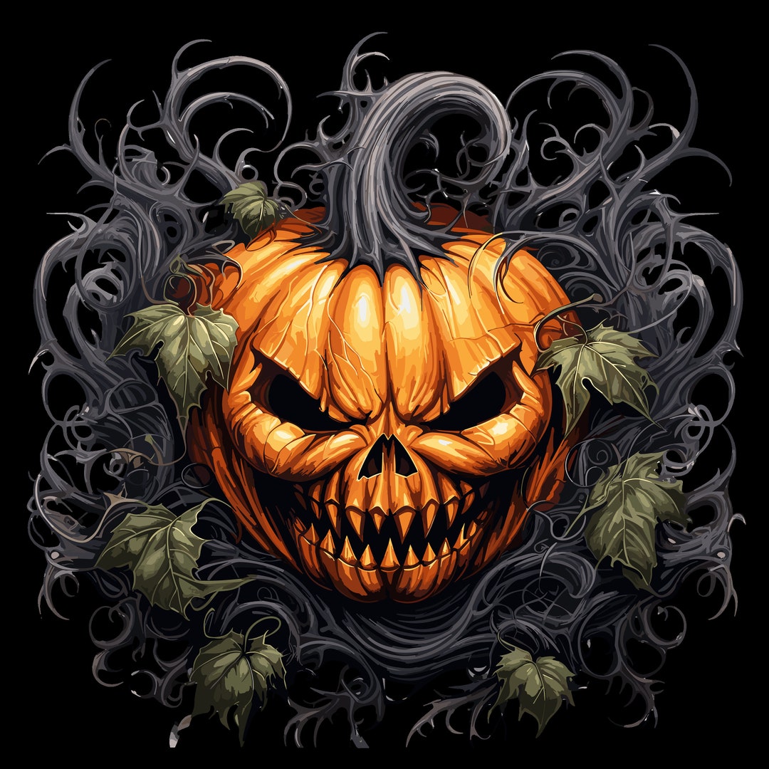 10 Sinister Halloween Jack-o'lanterns Clip Art, Halloween Graphics ...