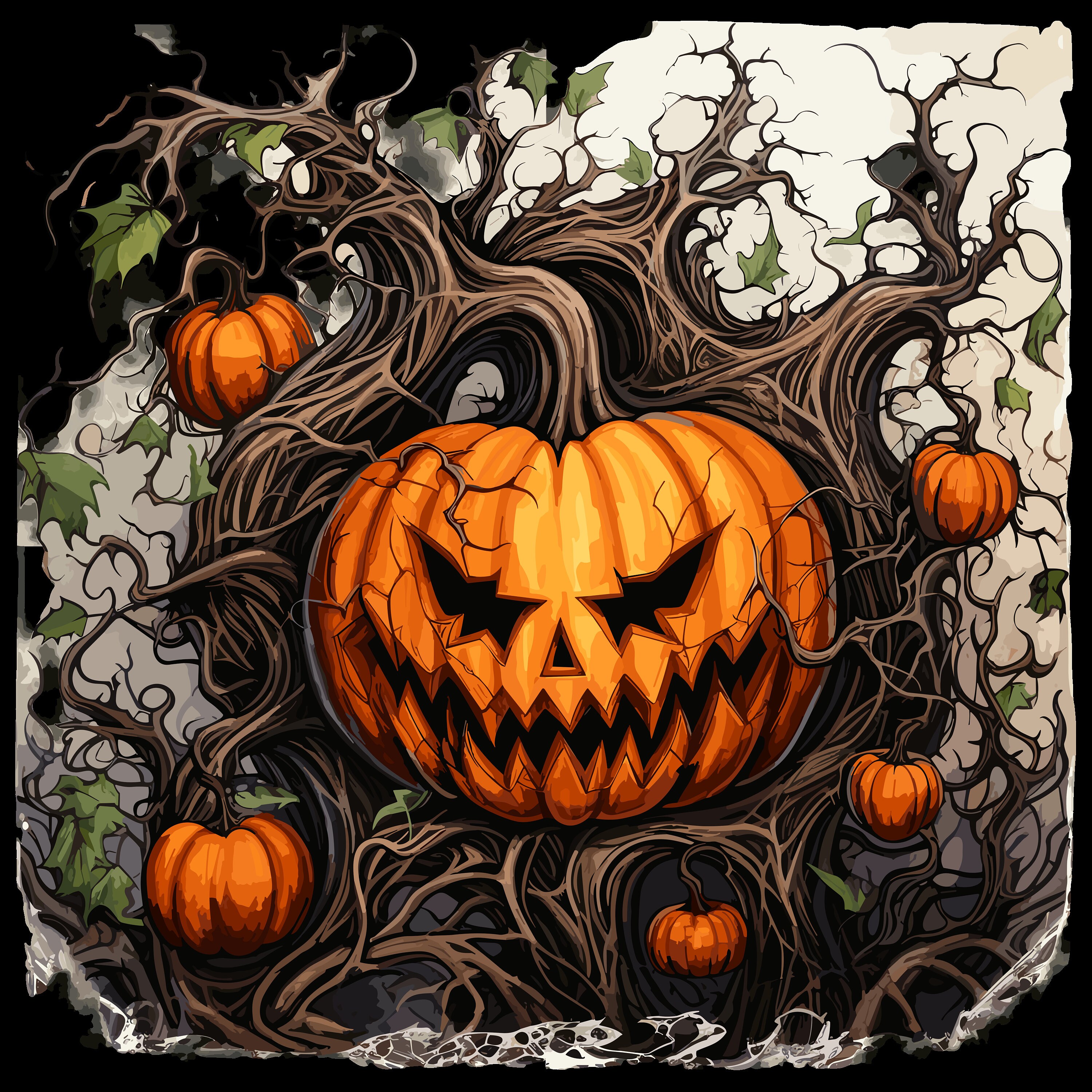 10 Sinister Halloween Jack-o'lanterns Clip Art, Halloween Graphics ...