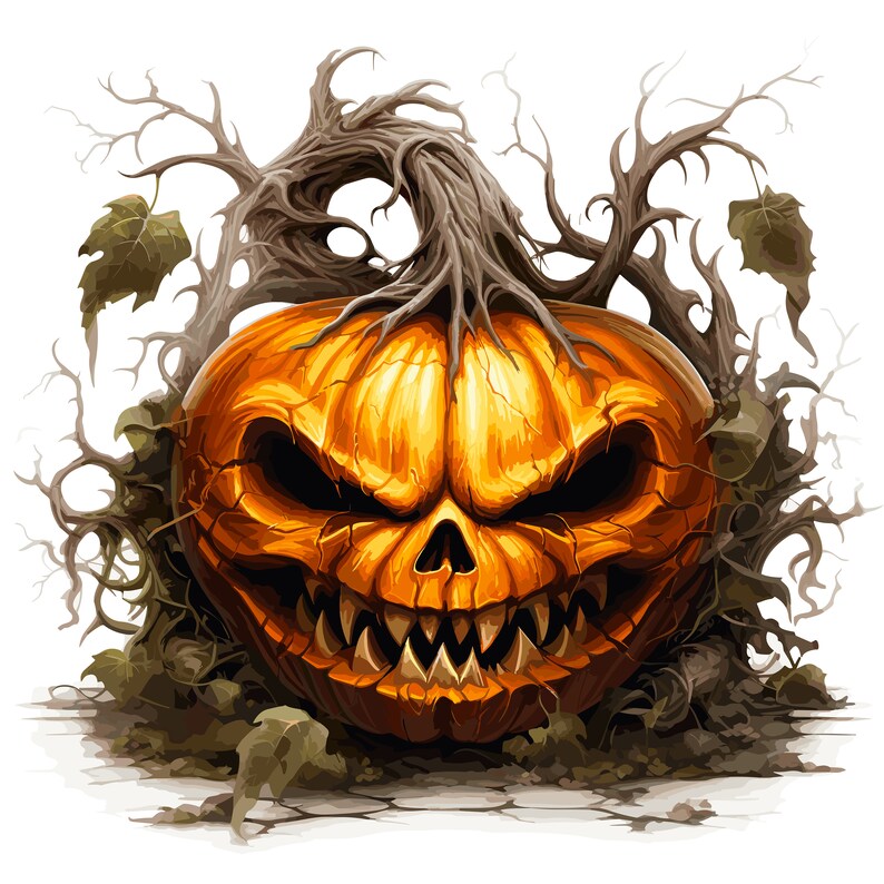 10 Sinister Halloween Jack-o'lanterns Clip Art, Halloween Graphics ...