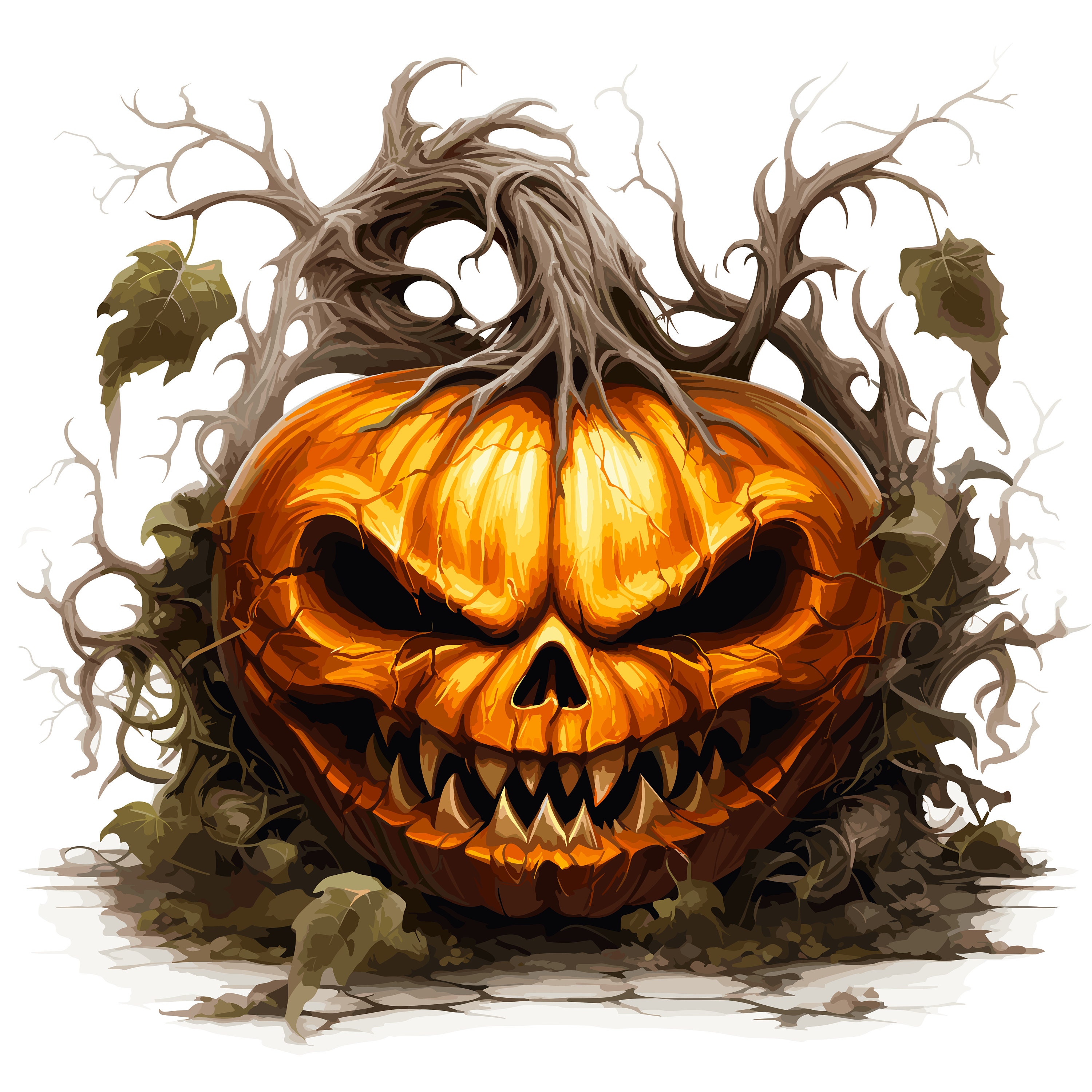 10 Sinister Halloween Jack-o'lanterns Clip Art, Halloween Graphics ...