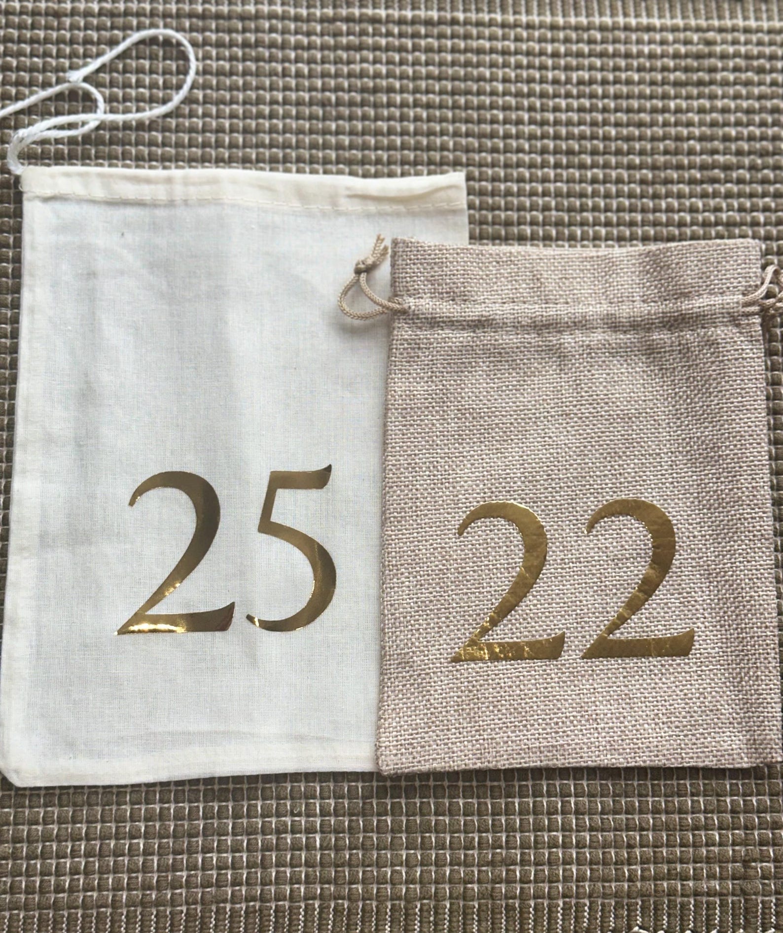 Large Reusable Christmas Advent Bags | DIY Hanging Advent Bags - Etsy UK
