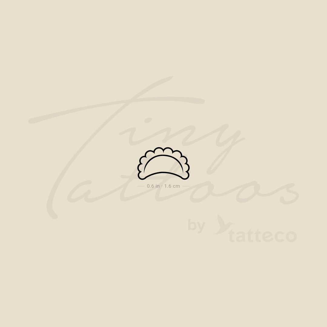 Dumpling Temporary Tattoo set of 3 - Etsy