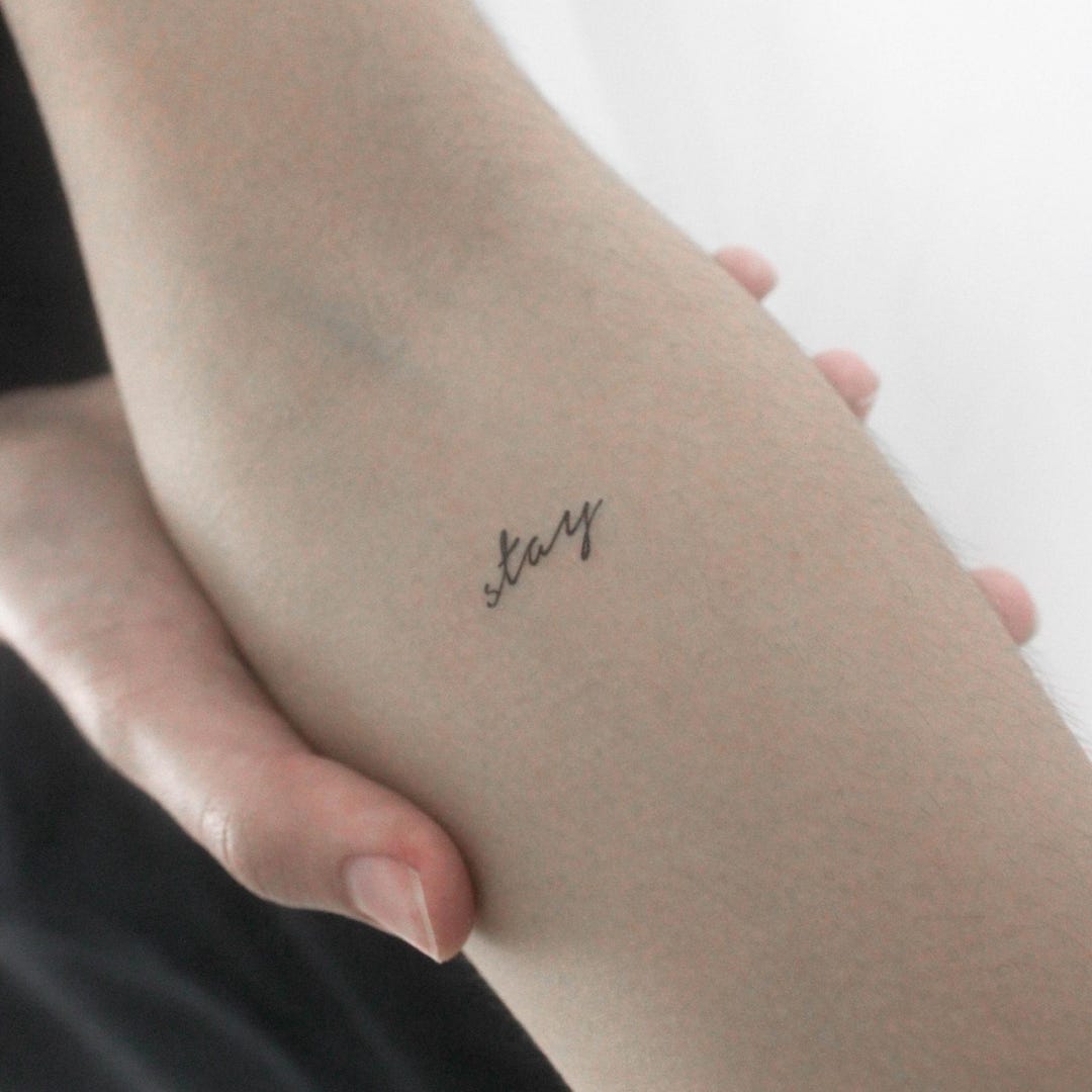 Stay Temporary Tattoo (set of 3) - Etsy