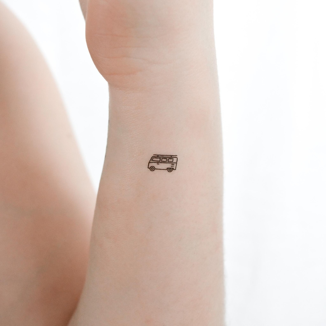 Camper Temporary Tattoo (set of 3) - Etsy