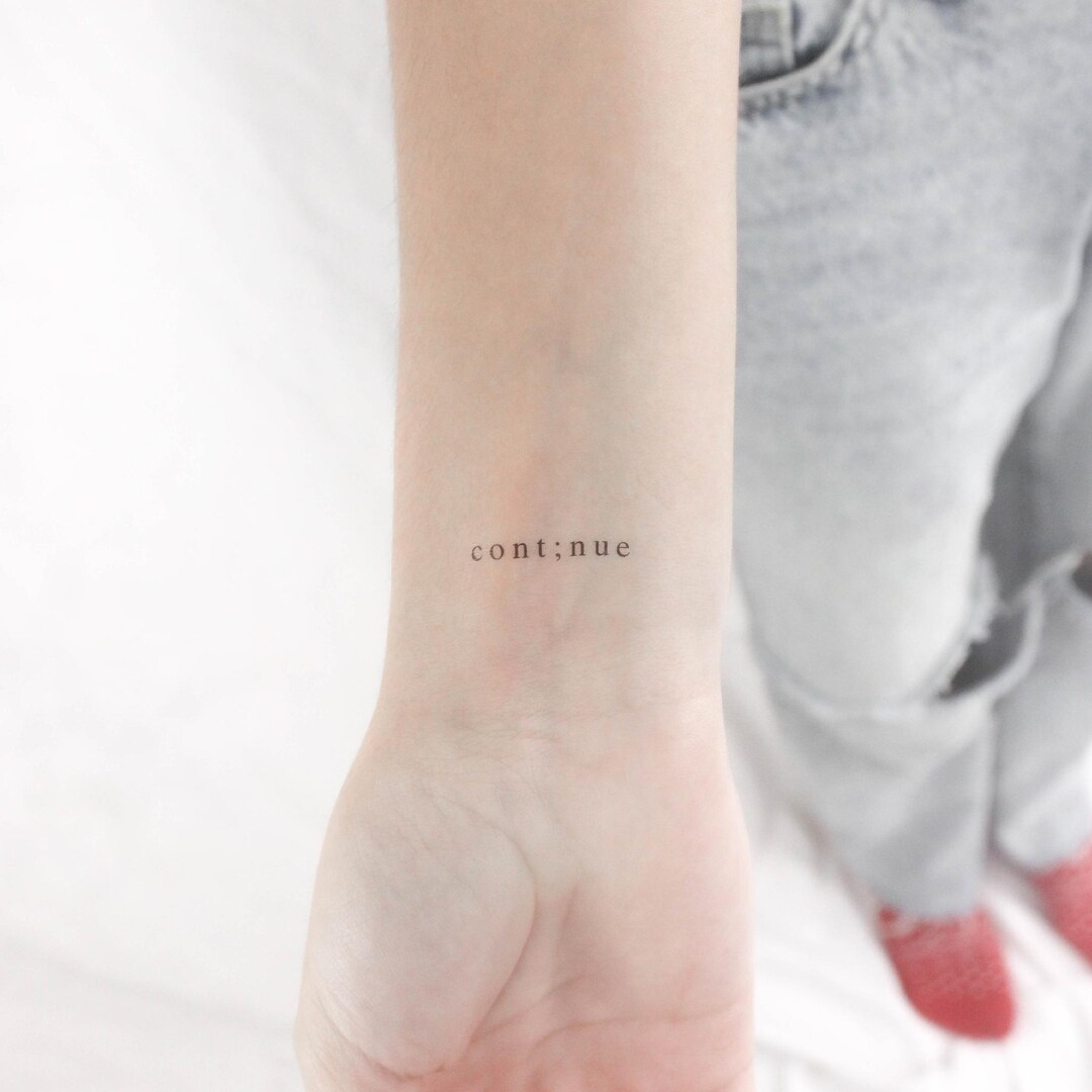 Continue Temporary Tattoo (set of 3) - Etsy