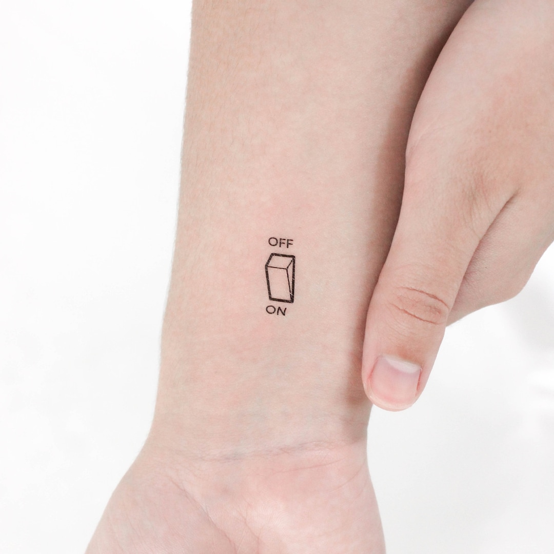 Minimalist Switch Temporary Tattoo (set of 3) - Etsy