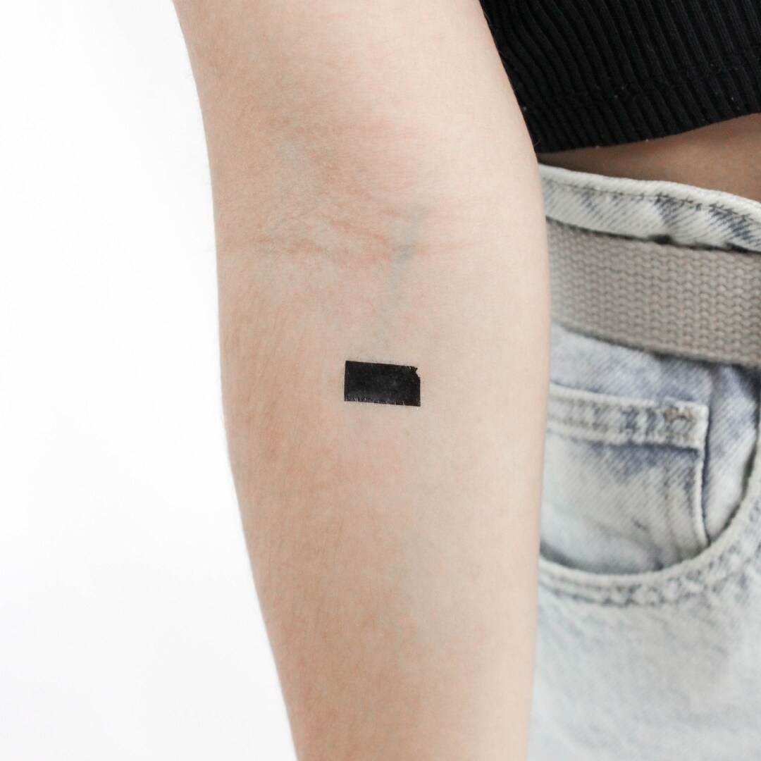Kansas Map Temporary Tattoo (set of 3) - Etsy