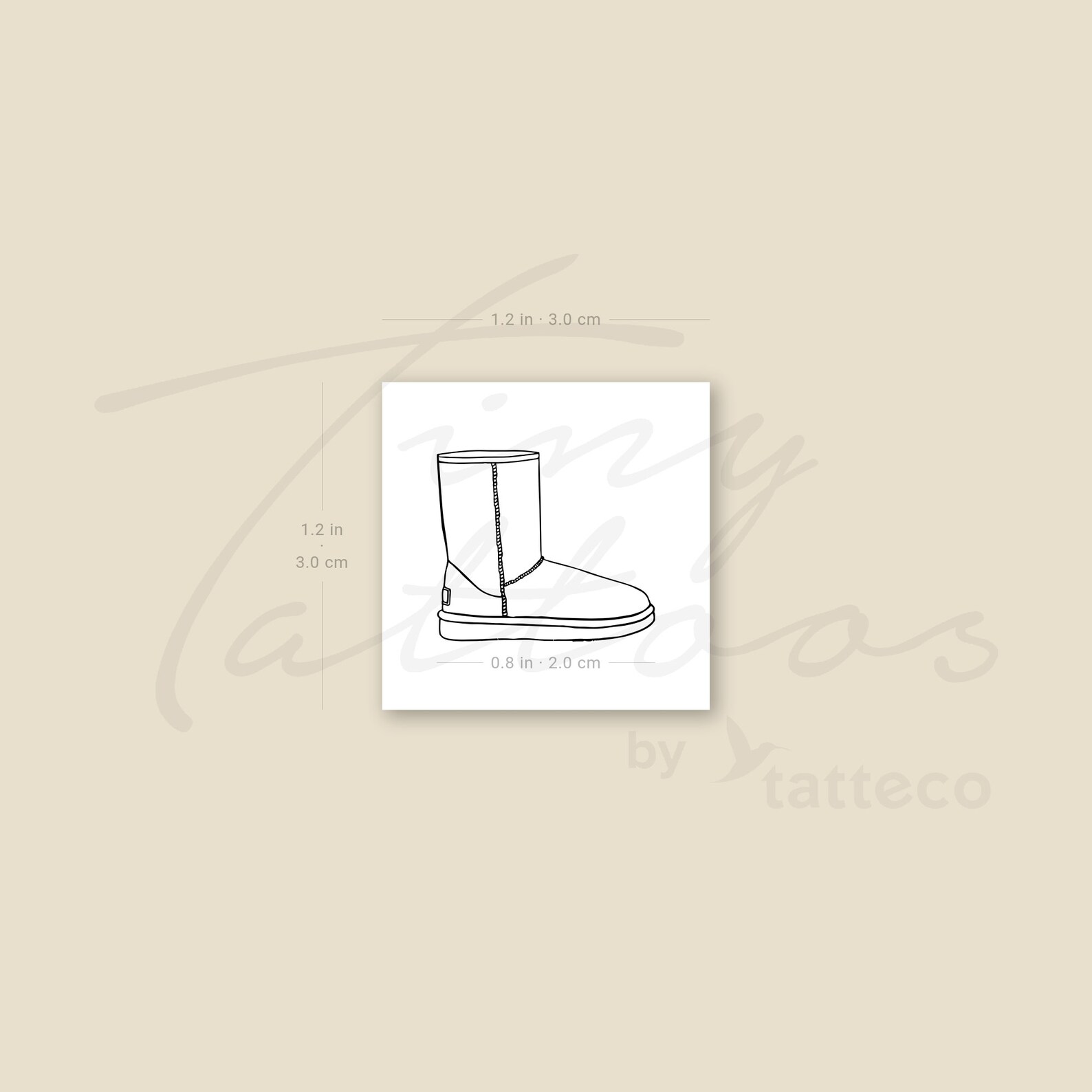 Boot Temporary Tattoo (set of 3) - Etsy UK