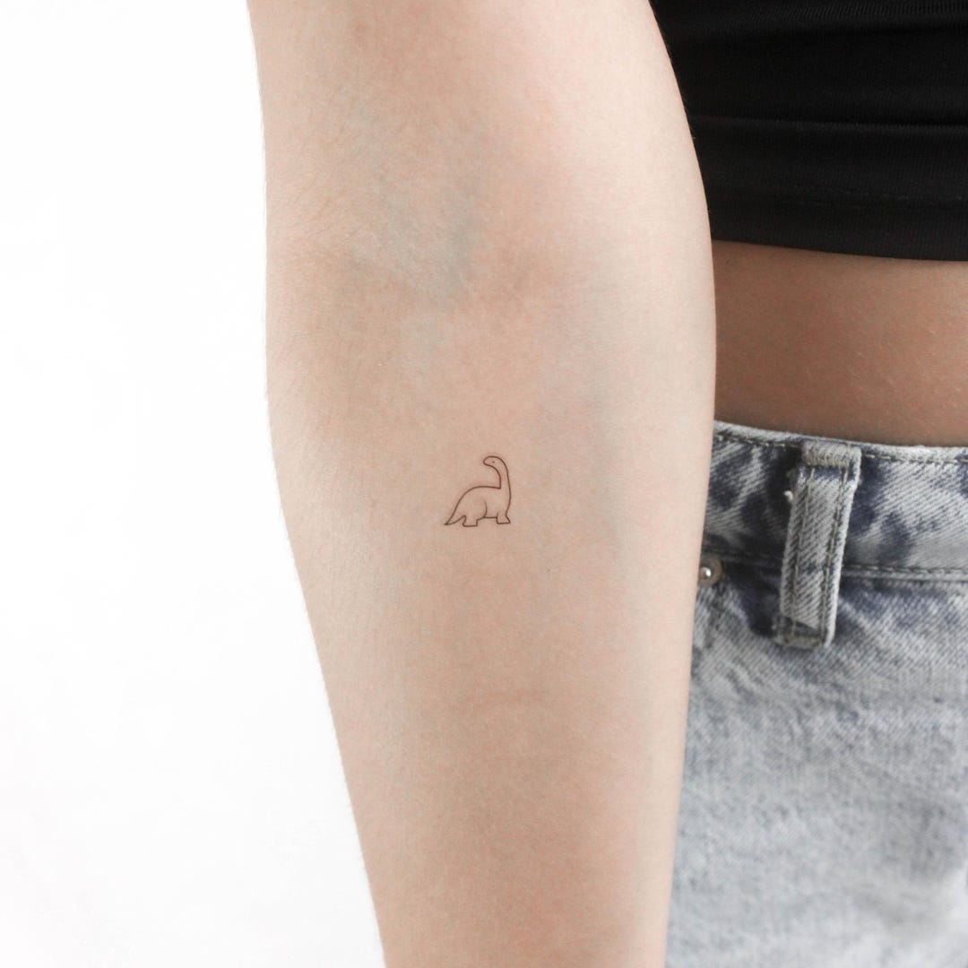 Small Diplodocus Temporary Tattoo (set of 3) - Etsy