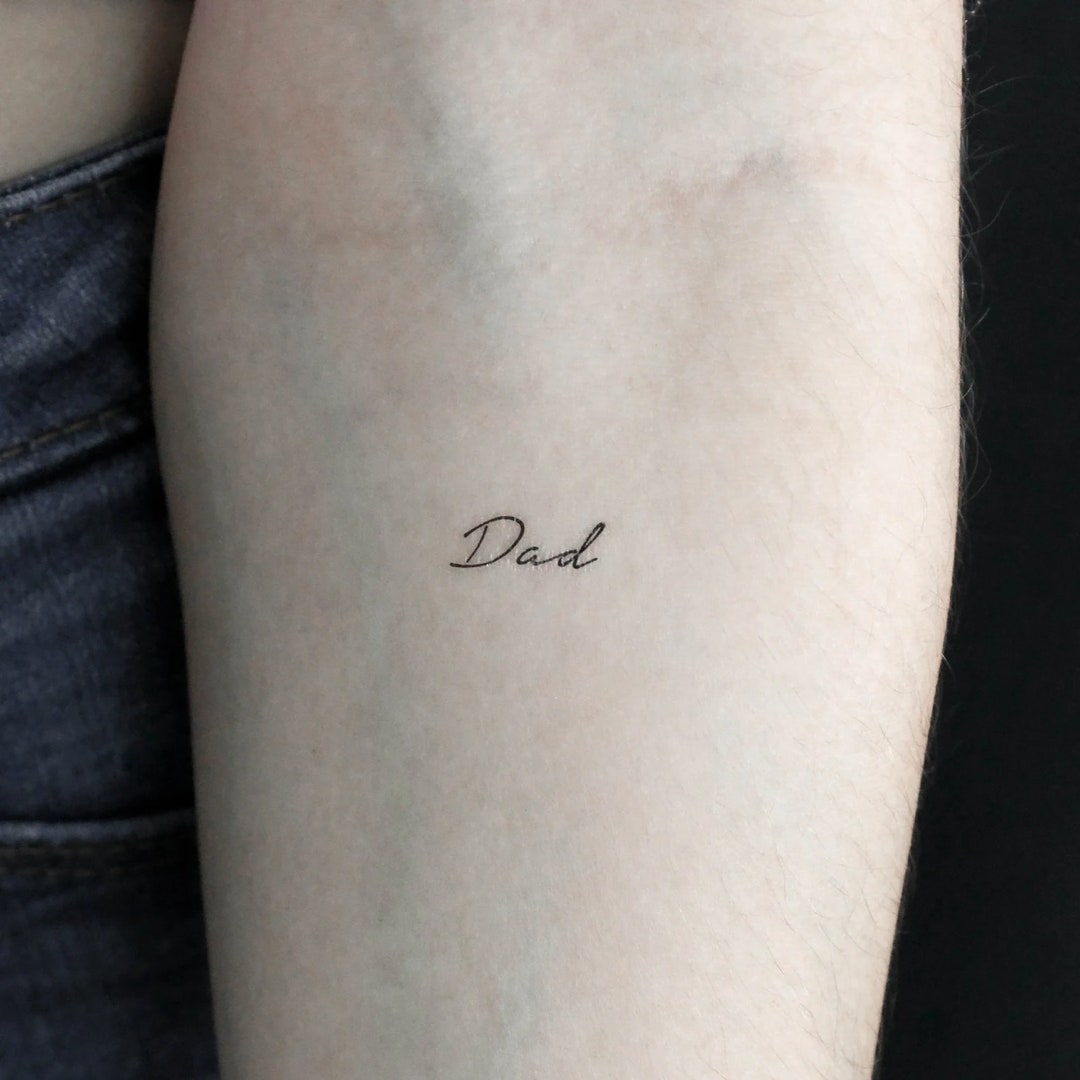 Dad Temporary Tattoo (set of 3) - Etsy