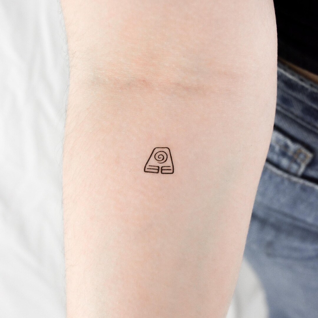 Avatar Earth Symbol Temporary Tattoo (set of 3) - Etsy
