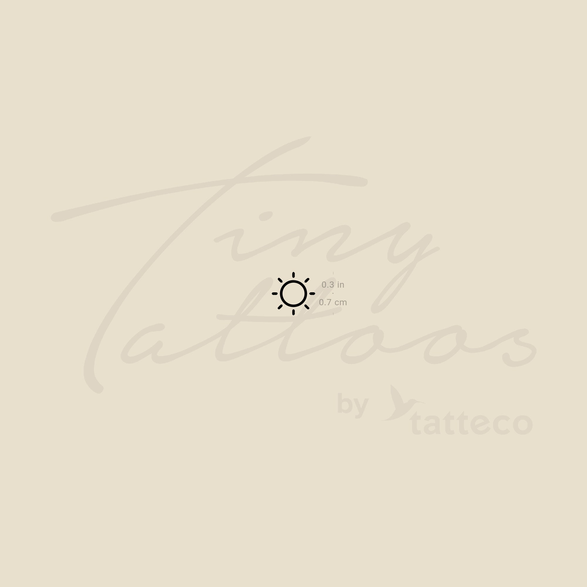 Tiny Sun Temporary Tattoo set of 3 - Etsy