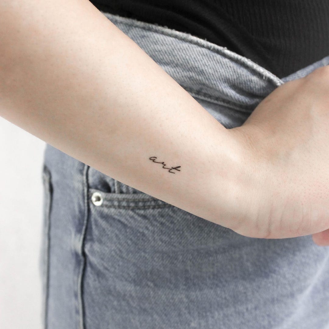 Art Temporary Tattoo (set of 3) - Etsy