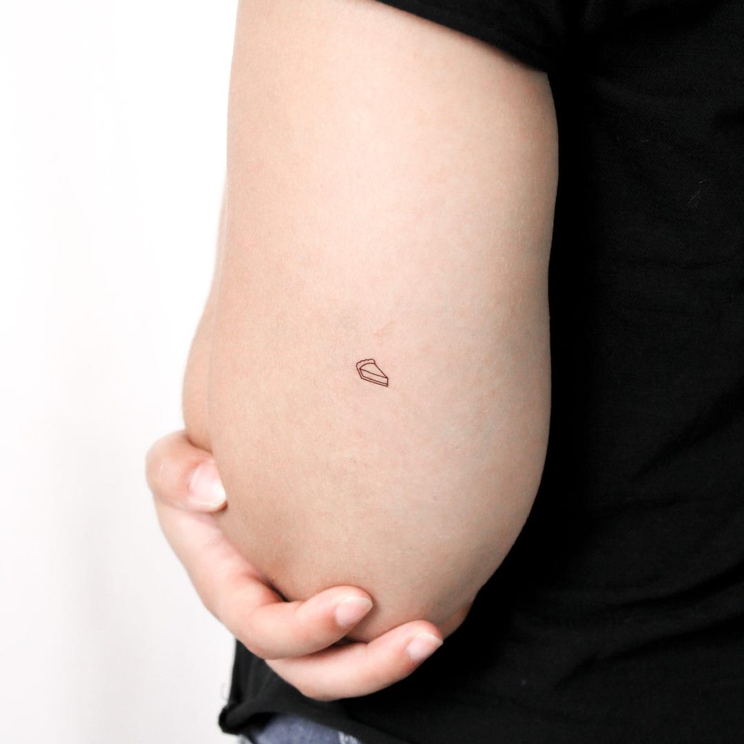 Little Pie Slice Temporary Tattoo (set of 3) - Etsy