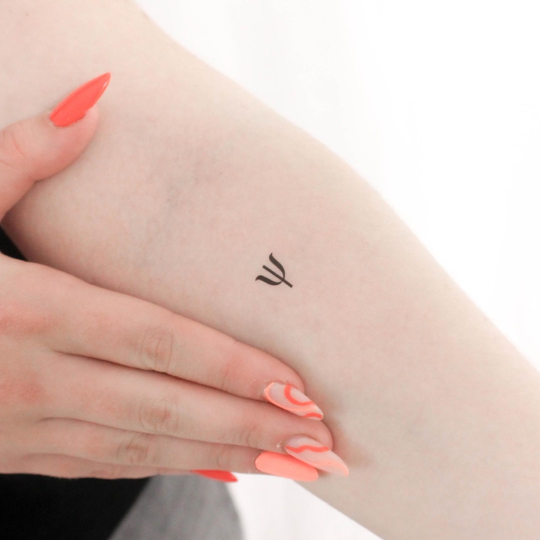 Psi Temporary Tattoo (set of 3) - Etsy