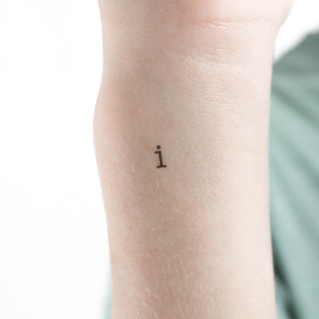 I Typewriter Lowercase Temporary Tattoo (set of 3) - Etsy