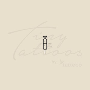 Syringe Temporary Tattoo set of 3 - Etsy