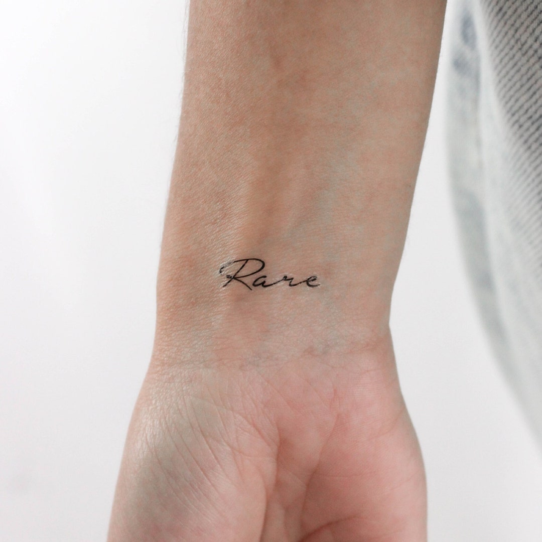 Rare Temporary Tattoo (set of 3) - Etsy