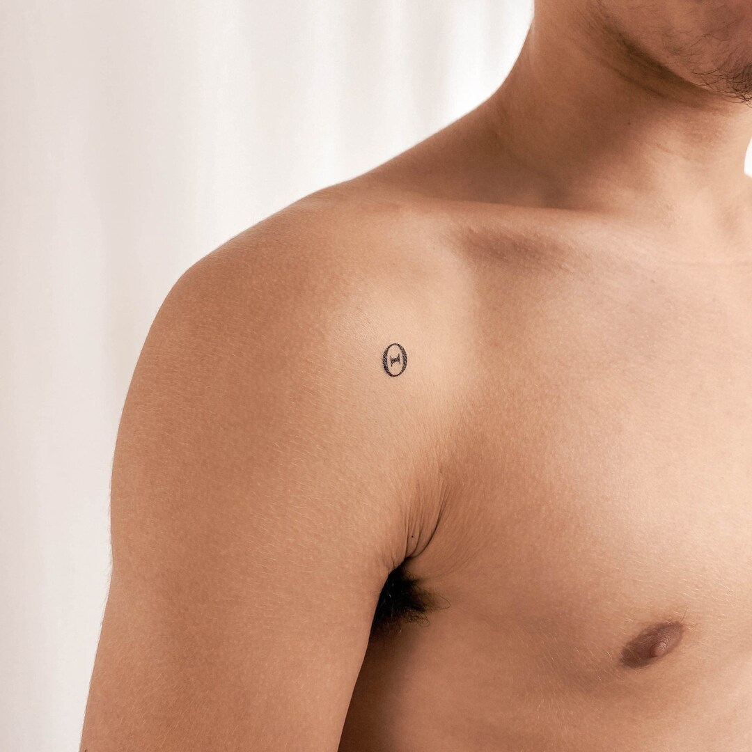 Uppercase Theta Temporary Tattoo (set of 3) - Etsy