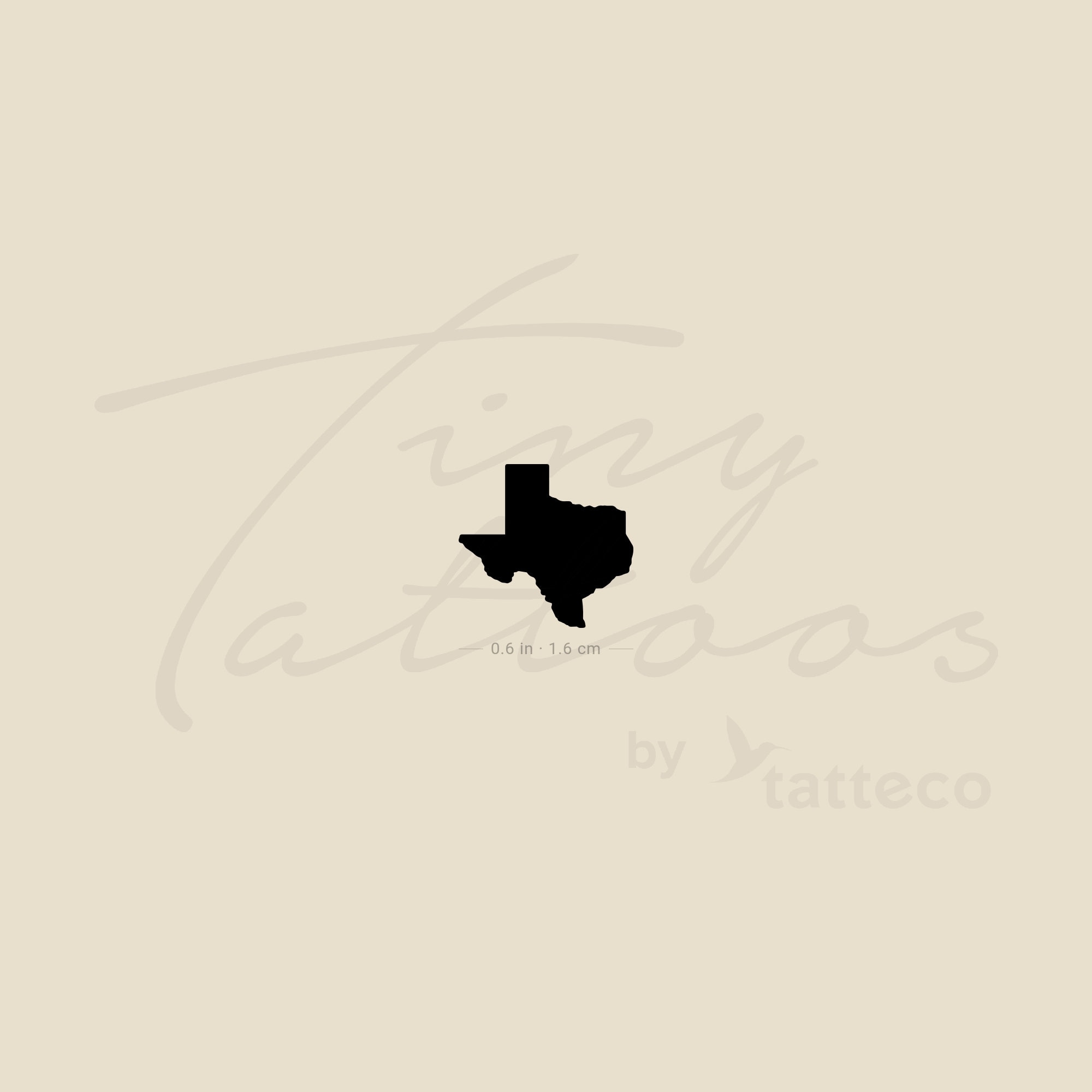 Texas Map Temporary Tattoo set of 3 - Etsy