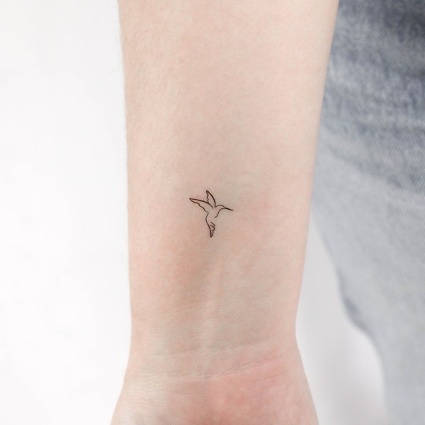 Colorful Bird Tattoo - Etsy