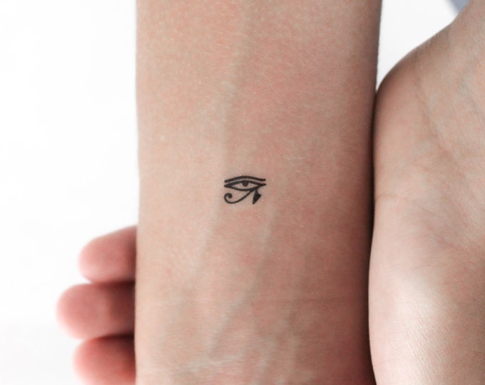 Egyptian Amun Ra Eye Temporary Tattoo Sticker set of 2 - Etsy