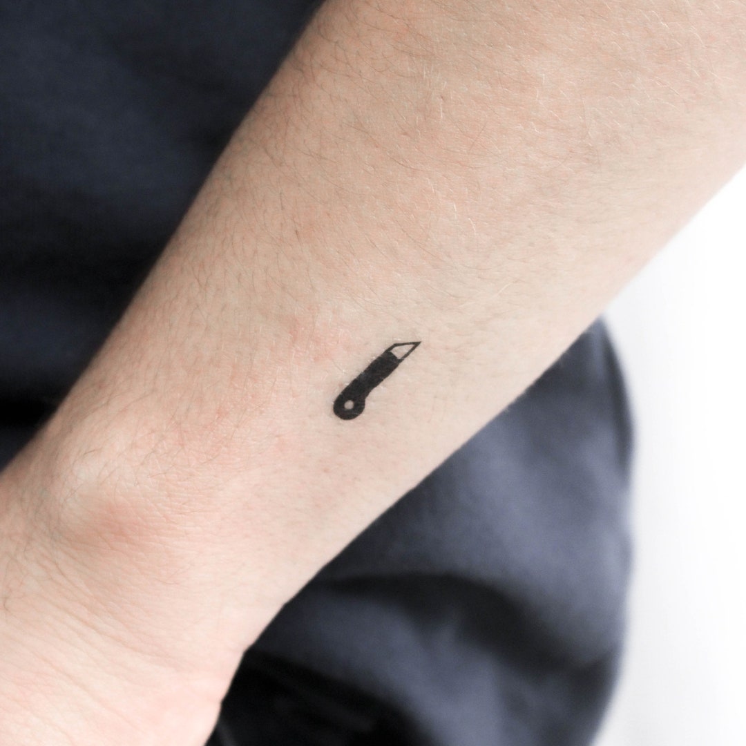 Cutter Temporary Tattoo (set of 3) - Etsy