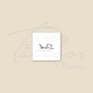 Dad Temporary Tattoo (set of 3) - Etsy