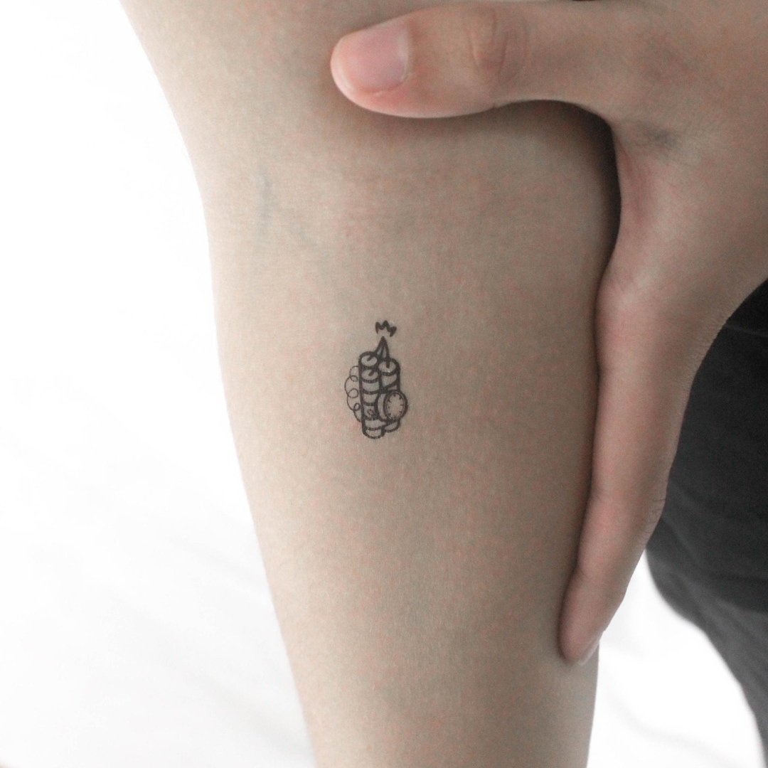 Time Bomb Temporary Tattoo (set of 3) - Etsy