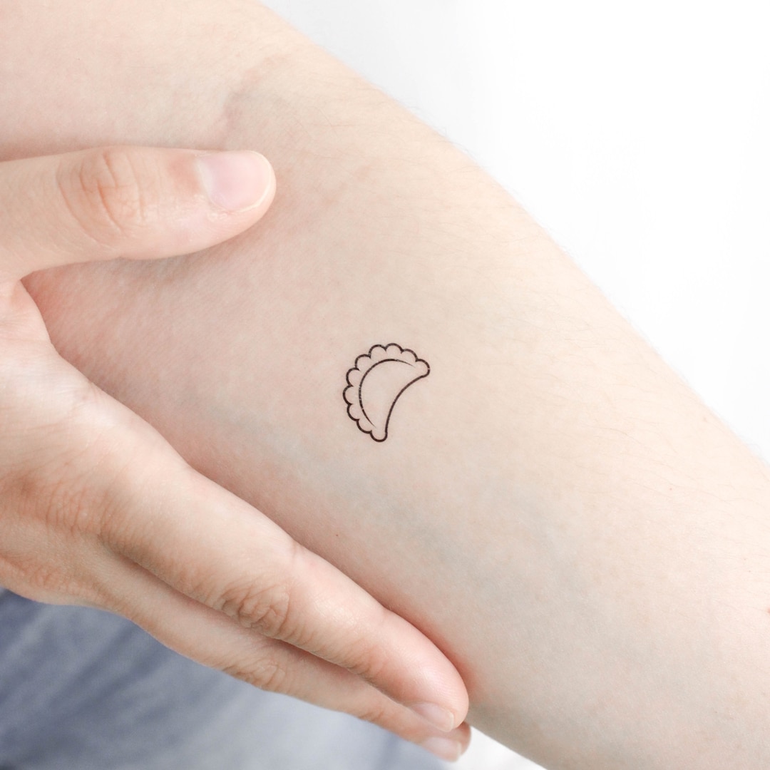 Dumpling Temporary Tattoo (set of 3) - Etsy
