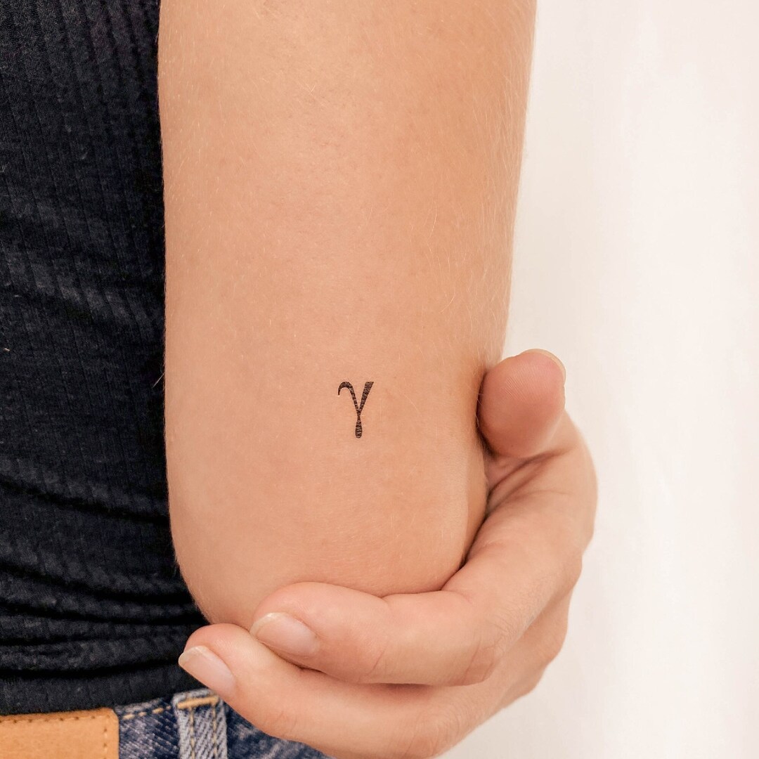 Gamma γ Temporary Tattoo (set of 3) - Etsy