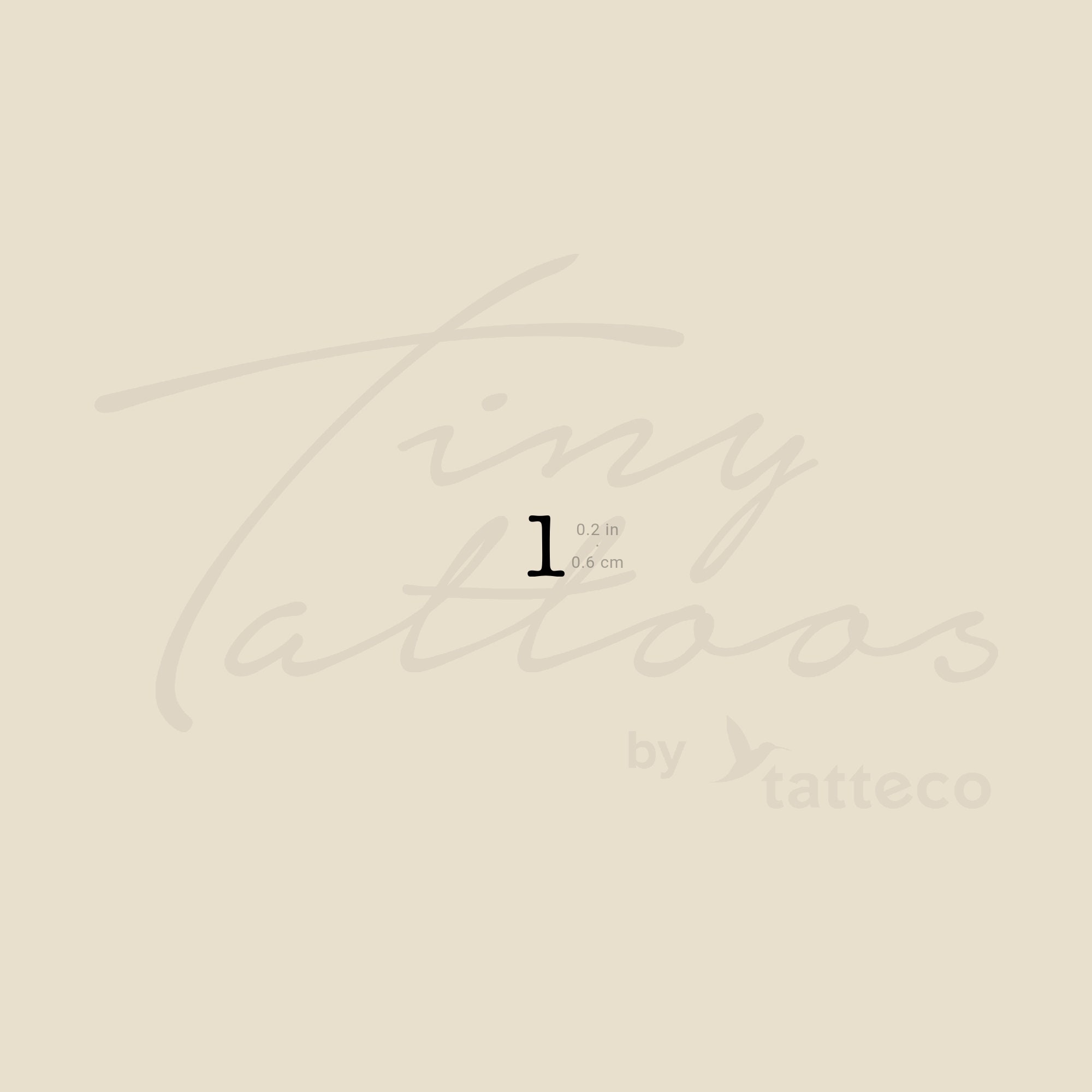 Number 1 Temporary Tattoo set of 3 - Etsy