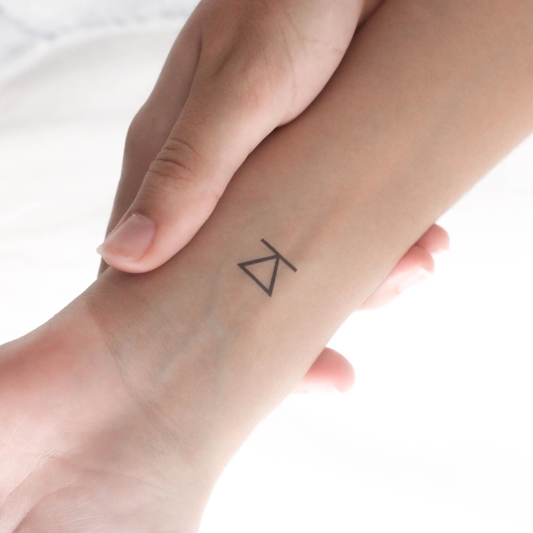 Challenge Symbol Temporary Tattoo (set of 3) - Etsy
