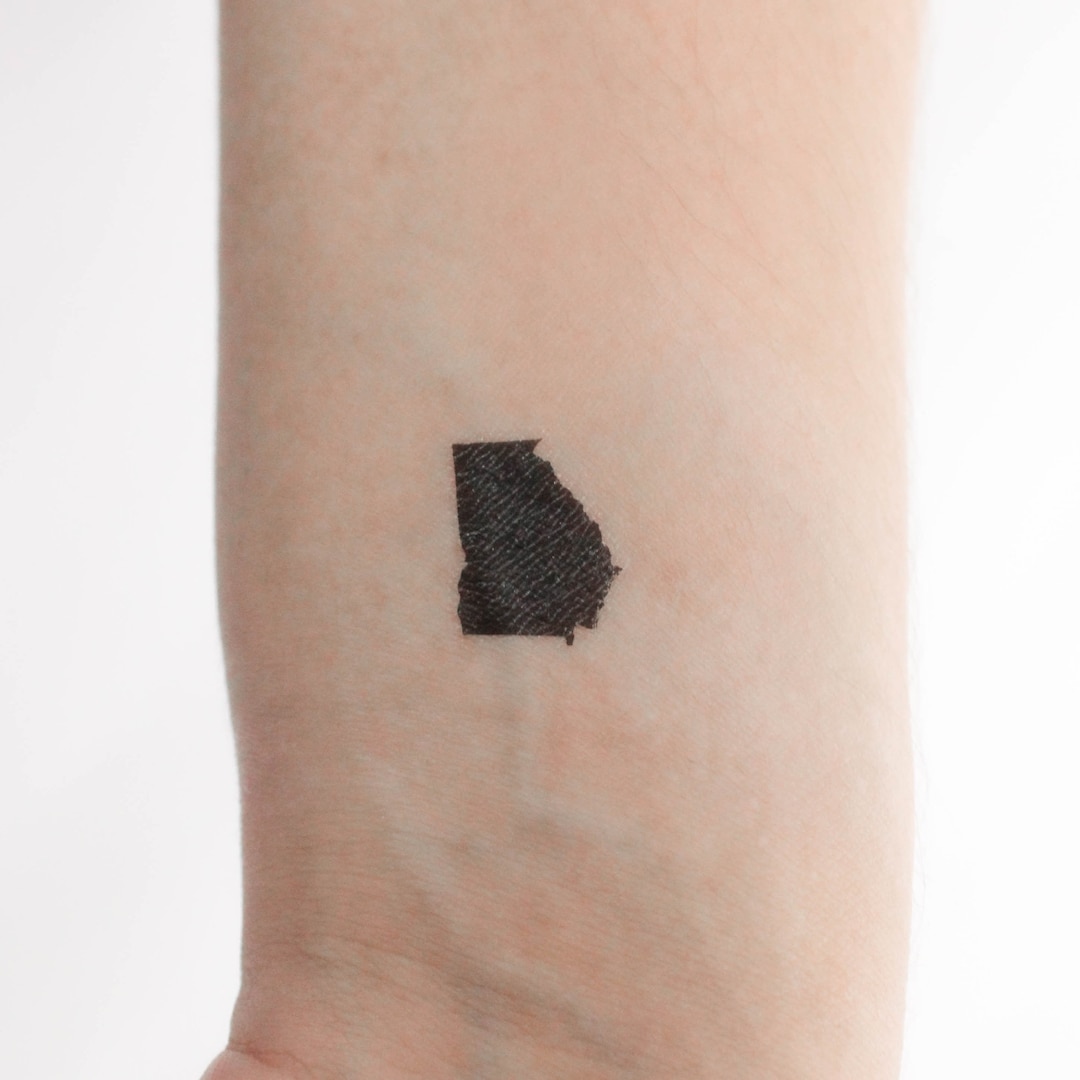 Georgia Map Temporary Tattoo (set of 3) - Etsy