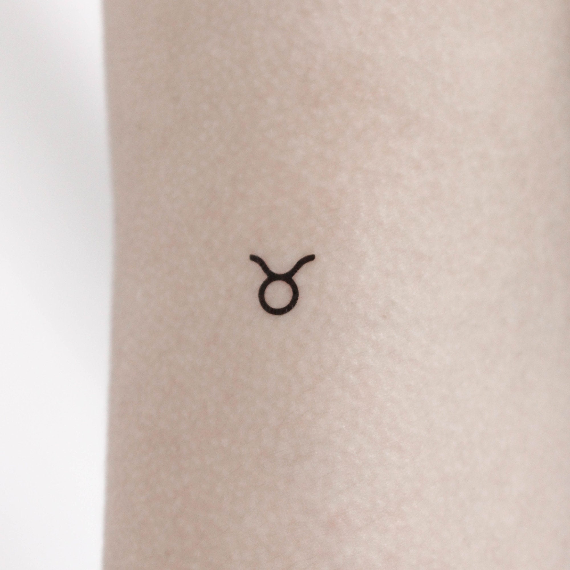 Taurus Zodiac Symbol Temporary Tattoo set of 3 - Etsy