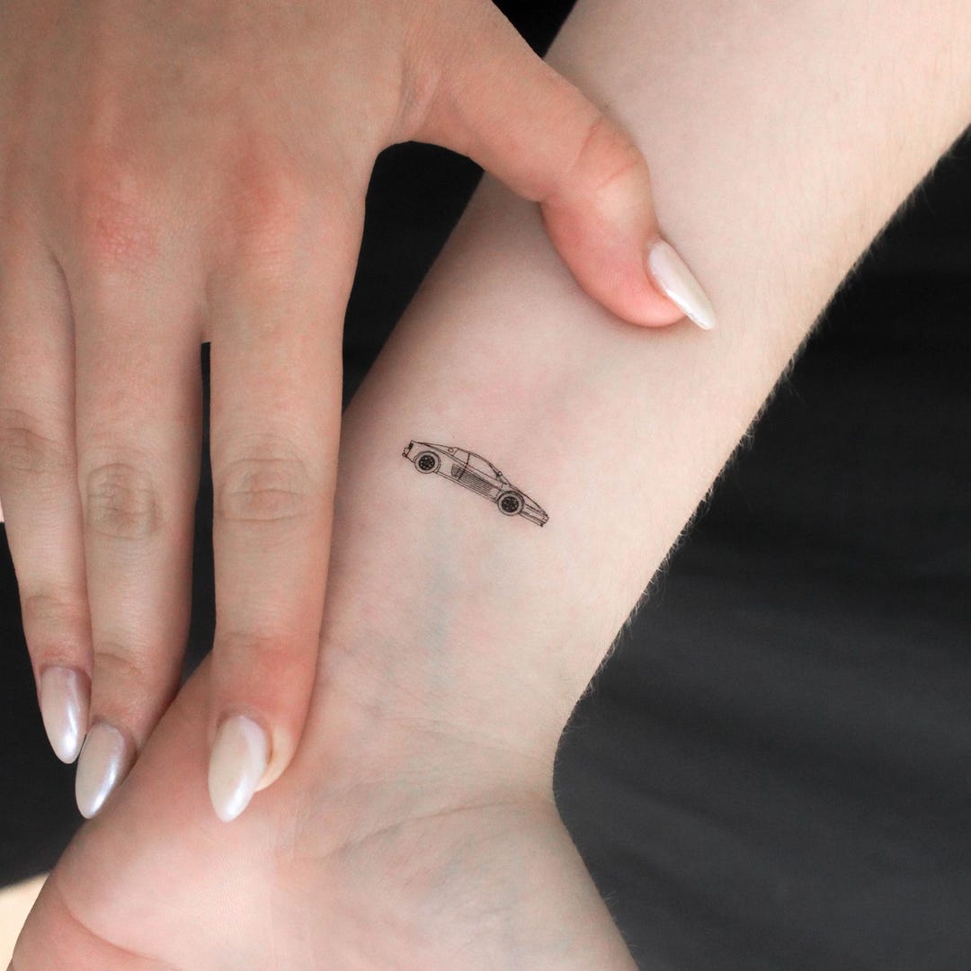 Ferrari Testarossa Temporary Tattoo (set of 3) - Etsy