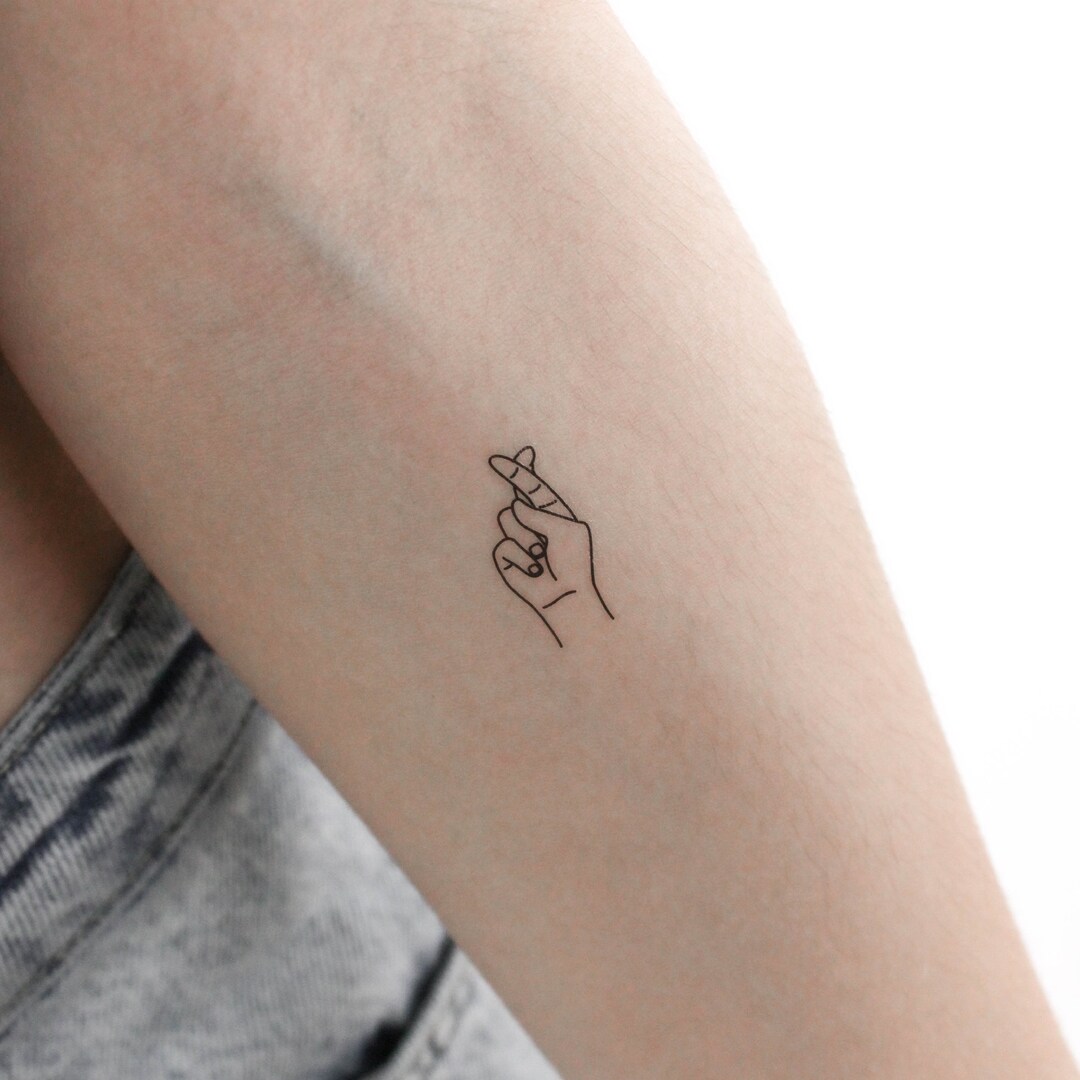 Sign Language R Temporary Tattoo (set of 3) - Etsy