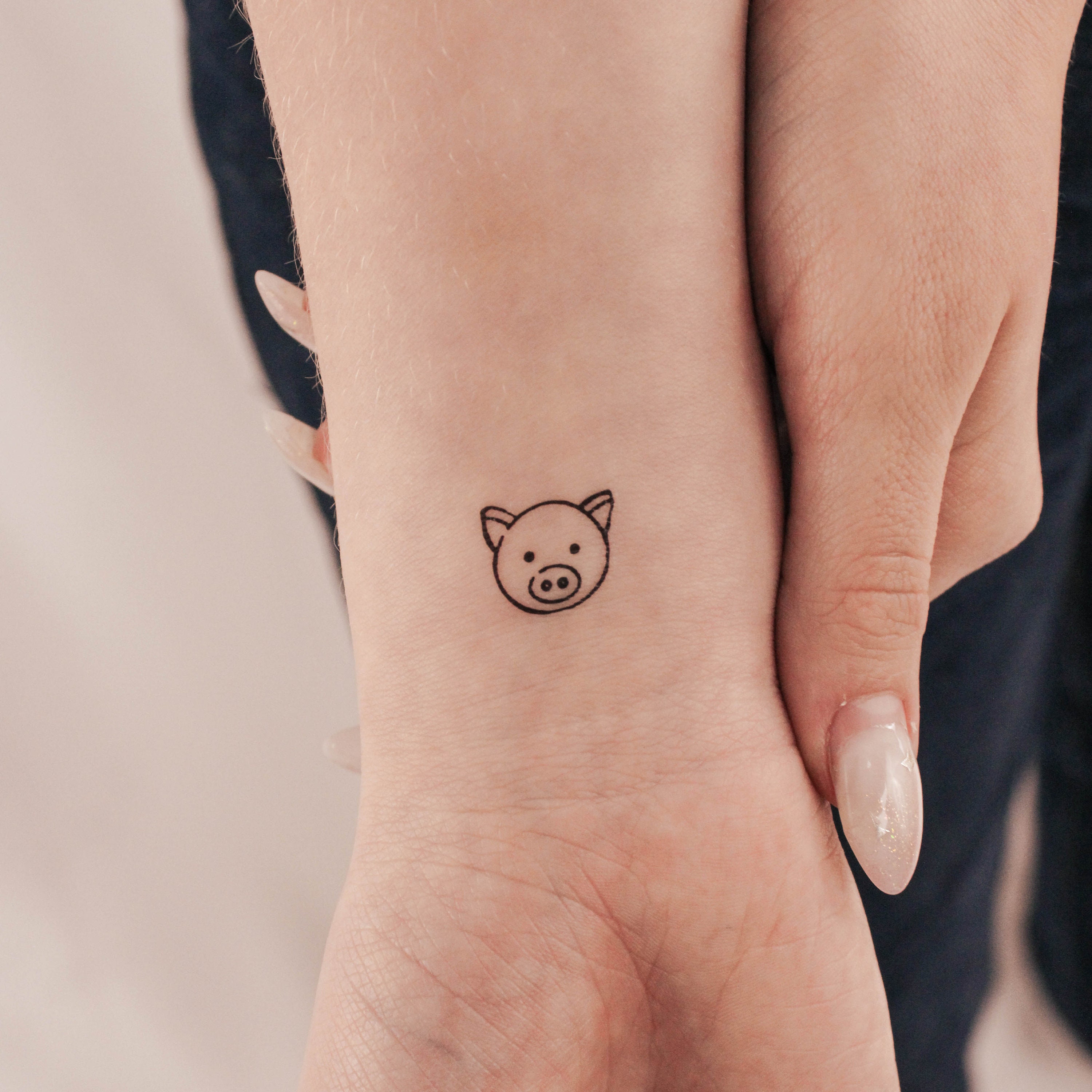 Simple Pig Tattoos