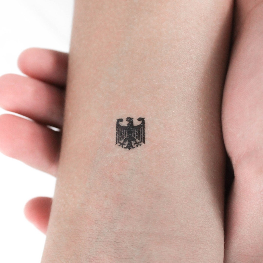 Small German Coat of Arms Temporary Tattoo (set of 3) - Etsy