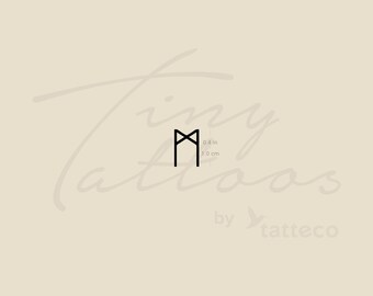 Braille A Temporary Tattoo set of 3 - Etsy