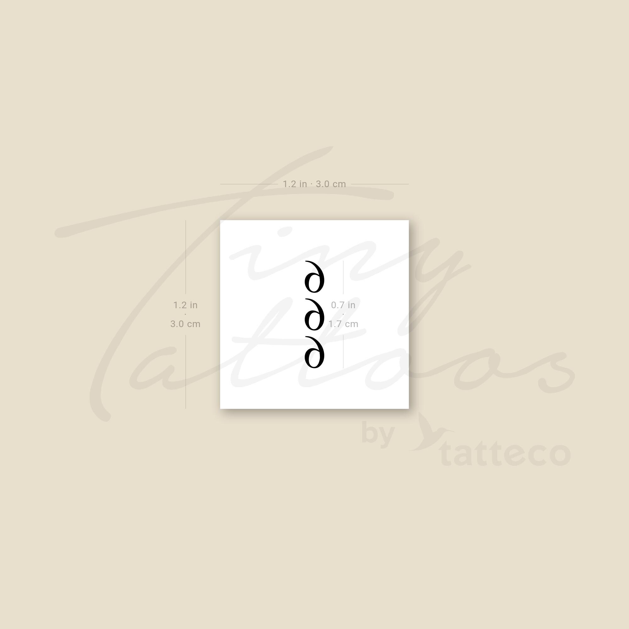 Small 666 Vertical Temporary Tattoo (set of 3) - Etsy